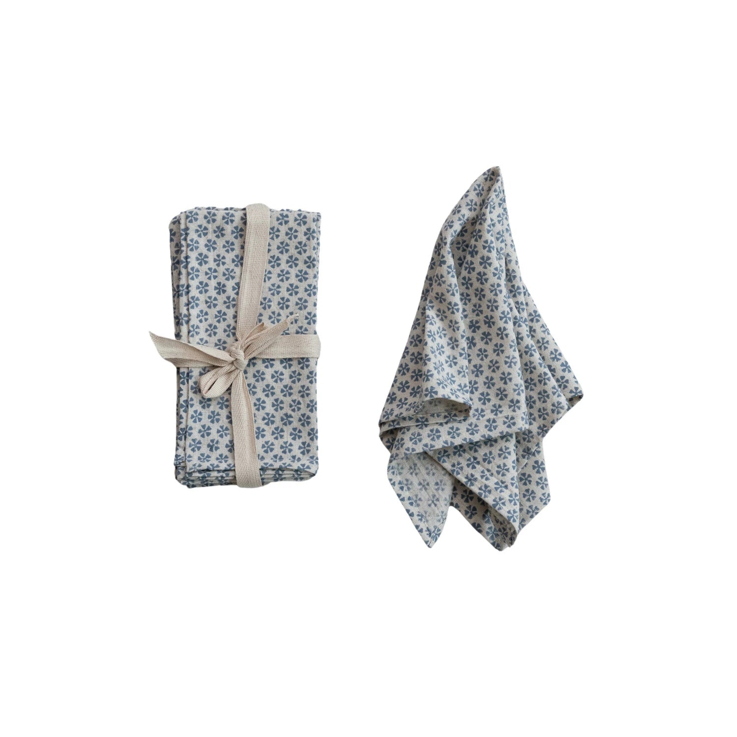 Block Print Linen Napkins